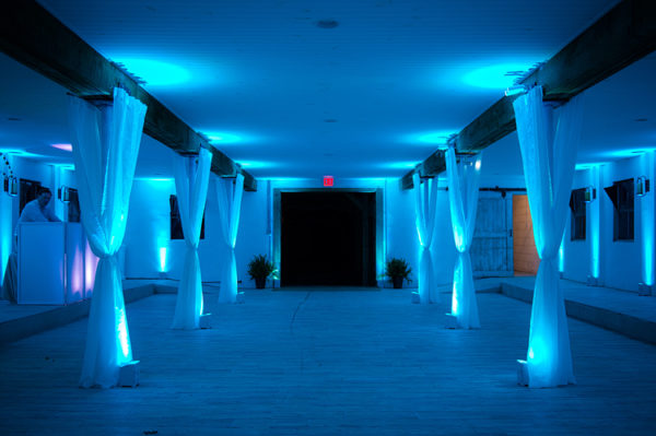 Instantly Change the Mood of Your Wedding With Colorful Uplighting