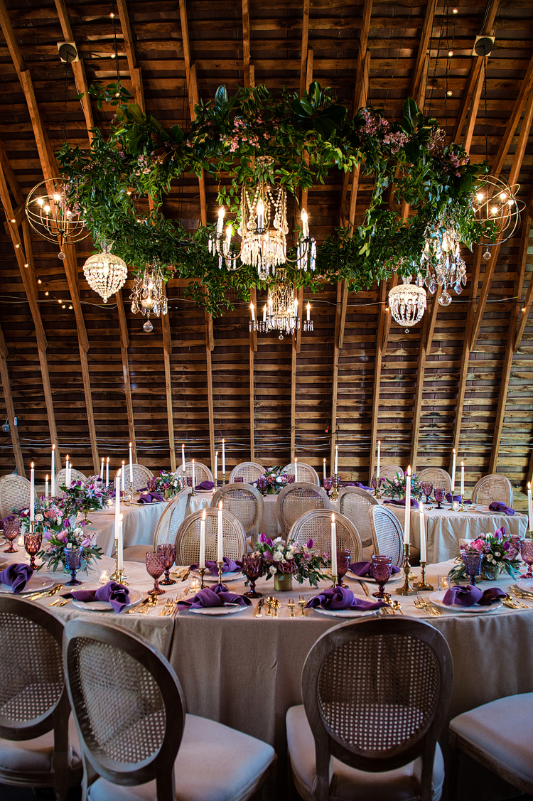 Luxurious Winter Reception in the Round » Northern Virginia Barn ...