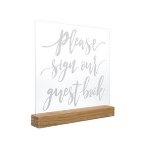 Guest Book Sign – Acrylic
