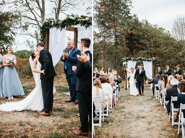 Romantic Blue and White Fall Wedding » Northern Virginia Barn Wedding ...