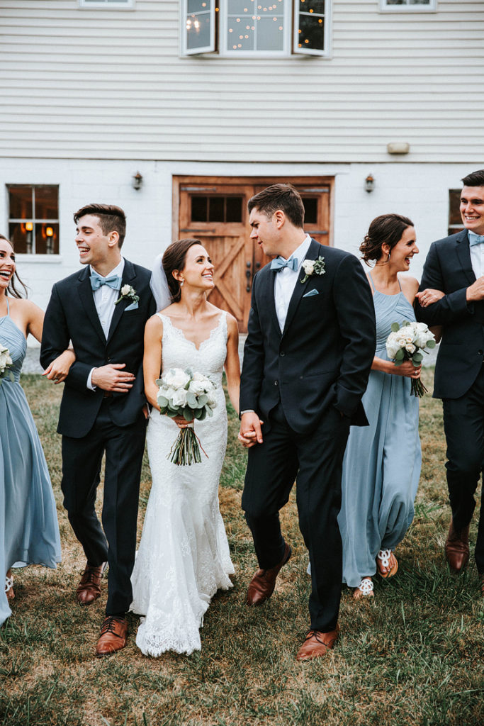 Romantic Blue and White Fall Wedding » Northern Virginia Barn Wedding ...