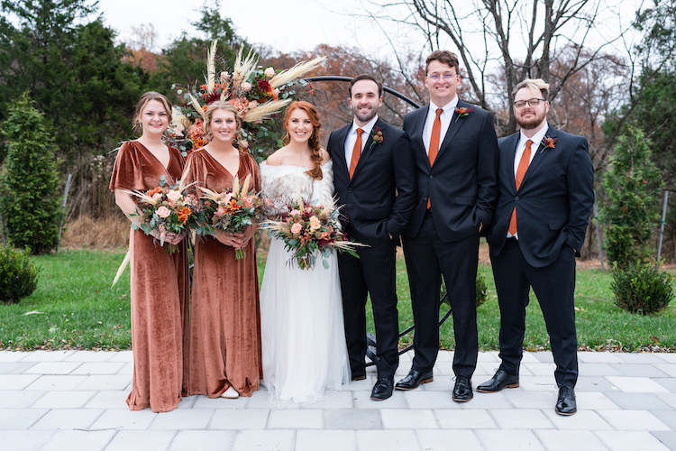 Burnt Orange Fall Wedding » Northern Virginia Barn Wedding Venue | 48 ...